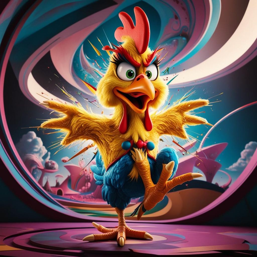 CRAZY CHICKEN (BAWK) – rug.ninja